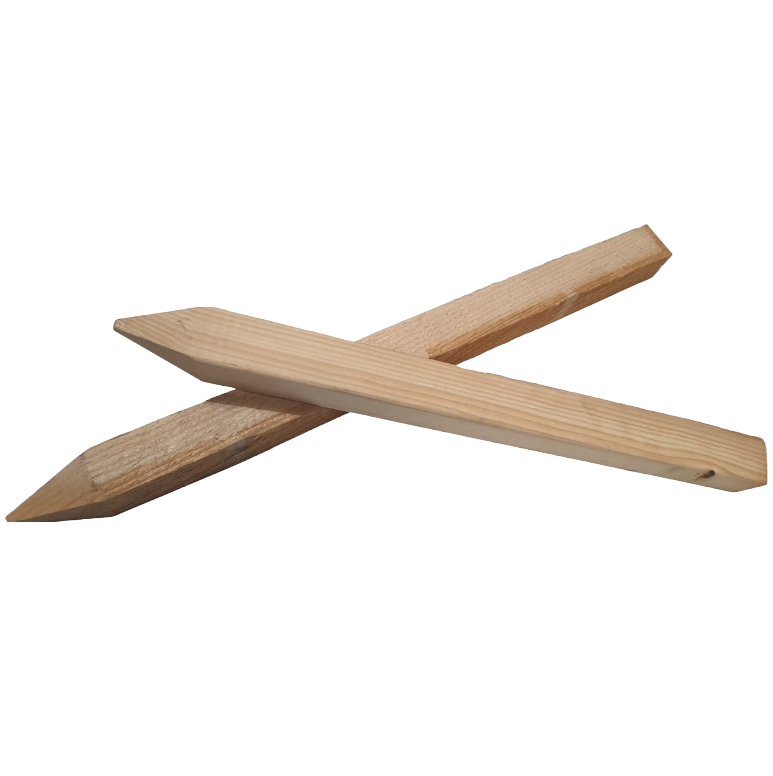 1200 x 50 x 50mm - Pack of 16 Wooden Marking Out Stakes — The Railway Shop